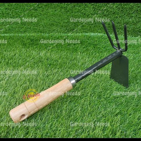 Jual Cangkul Cangkul Pacul Garpu Besi Mini 2 Fungsi Gagang Kayu ...