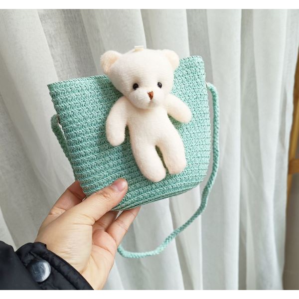 Jual Tas Rajut Anak Boneka / Petite Knit Bag / Tas Mini Jerami Anak ...