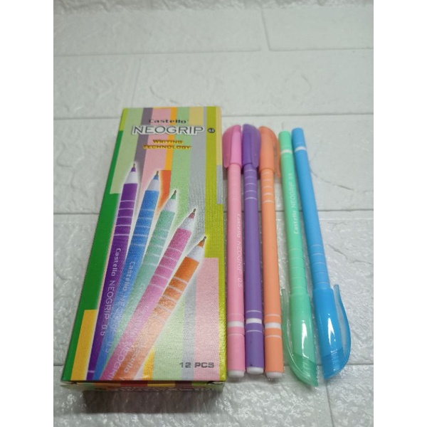 Jual 1 PCS Pena/Pulpen/Balpoint Standard Castello NEOGRIP 0.5 Hitam ...