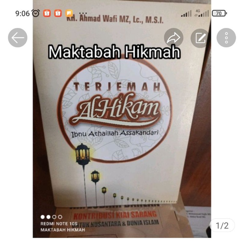 Jual Buku terjemah Matan Hikam ibnu athoillah | Shopee Indonesia