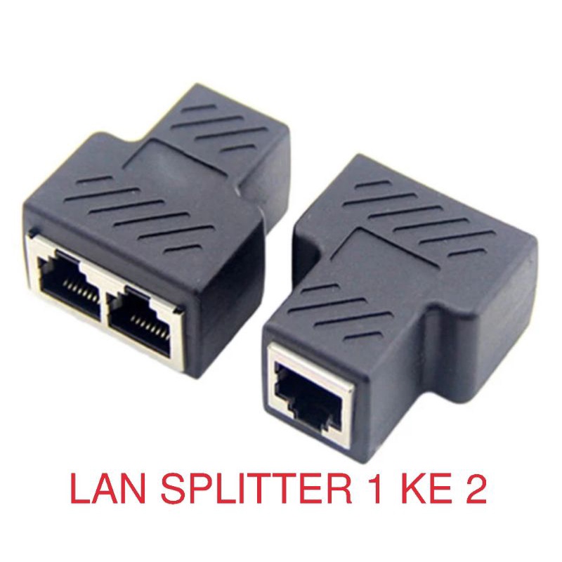 Jual Konektor CABANG 2 SPLITTER Penyambung kabel LAN RJ45 UTP Barrel ...