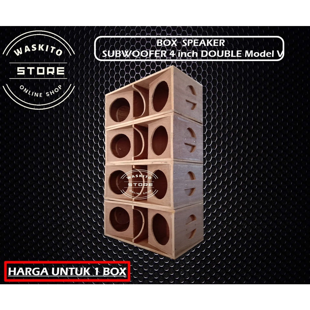 Jual Box Speaker 4 inch Subwoofer Double | Shopee Indonesia