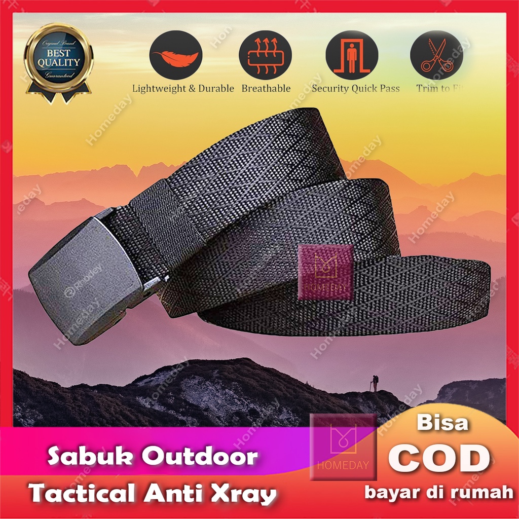Jual Rhodey Ikat Pinggang Pria Anti Metal Detector Sabuk Pria Tactical Outdoor Gesper Plastik ...