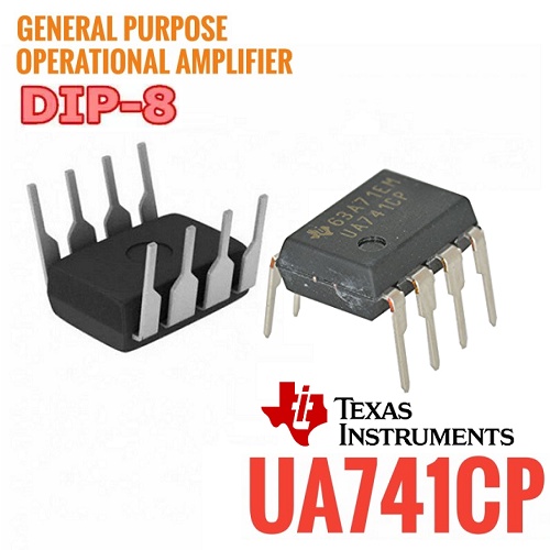 Jual IC LM741 741 UA741CP UA741 UA741CP UA-741CP DIP8 Operational Amplifier Single Op-Amp 8 kaki ...