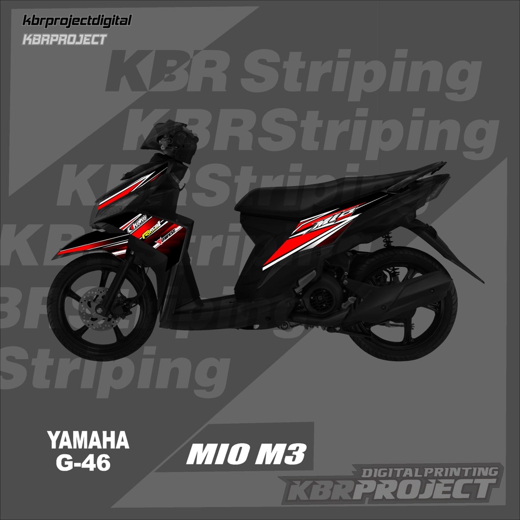Jual Stiker MIO striping MIO M3 motor YAMAHA motor sticker variasi ...