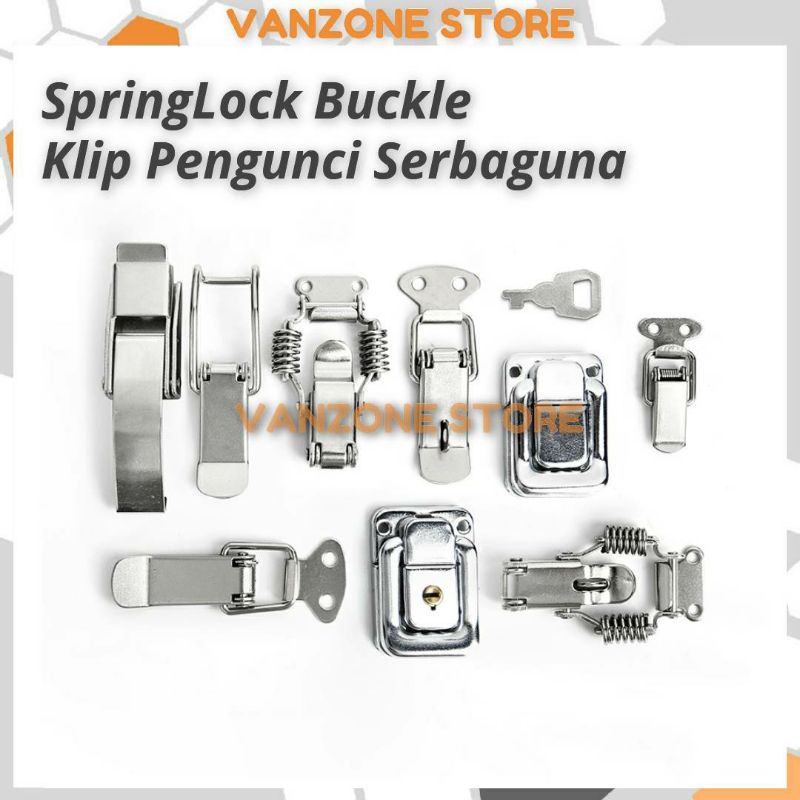 Jual [VANZONE] Spring Lock Klip Kunci Pengunci Kotak Perkakas Body ...