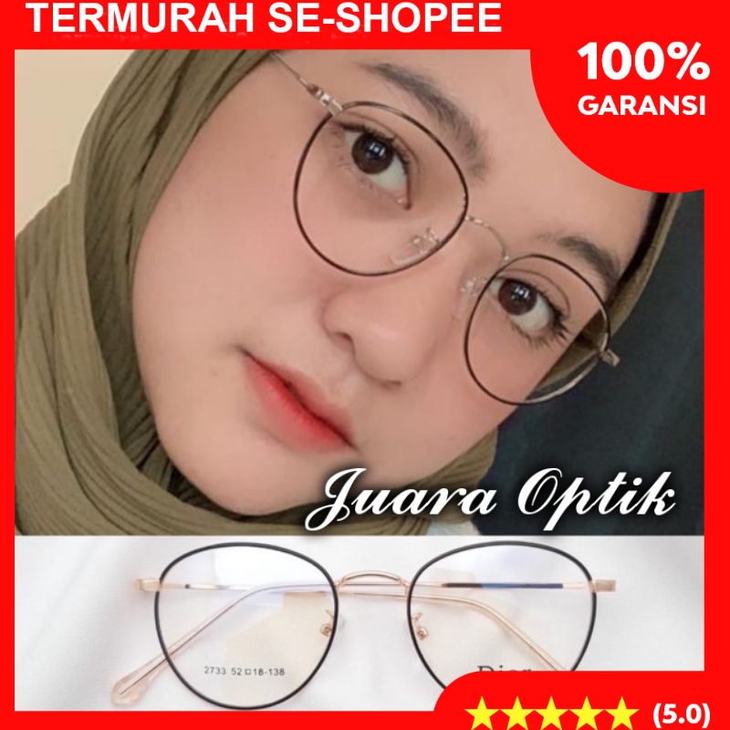Jual KACAMATA IMUT 2733 KACA MATA WANITA WAJAH KECIL MUNGIL IMUT LENSA ...
