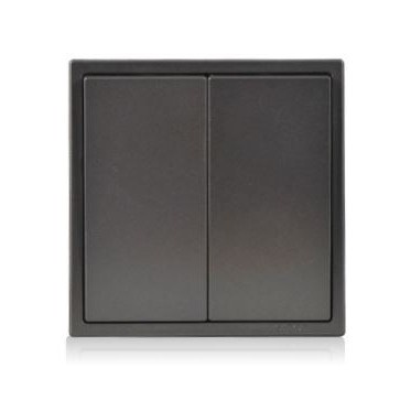 Jual Simon I7 Grey Switch 2-Gang 1-Way Saklar Seri (Tanpa Frame ...