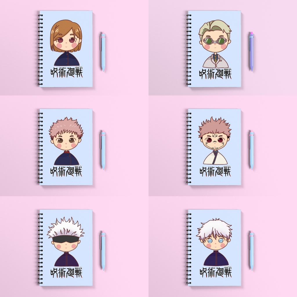 Jual JUJUTSU KAISEN NOTEBOOK SPIRAL ANIME A5/ JJK / ANIME MERCH ...