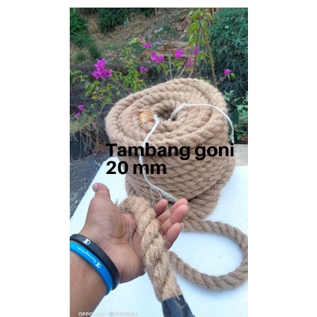 Jual tali tambang goni dengan diameter 20 mm untuk media tarik tambang ...
