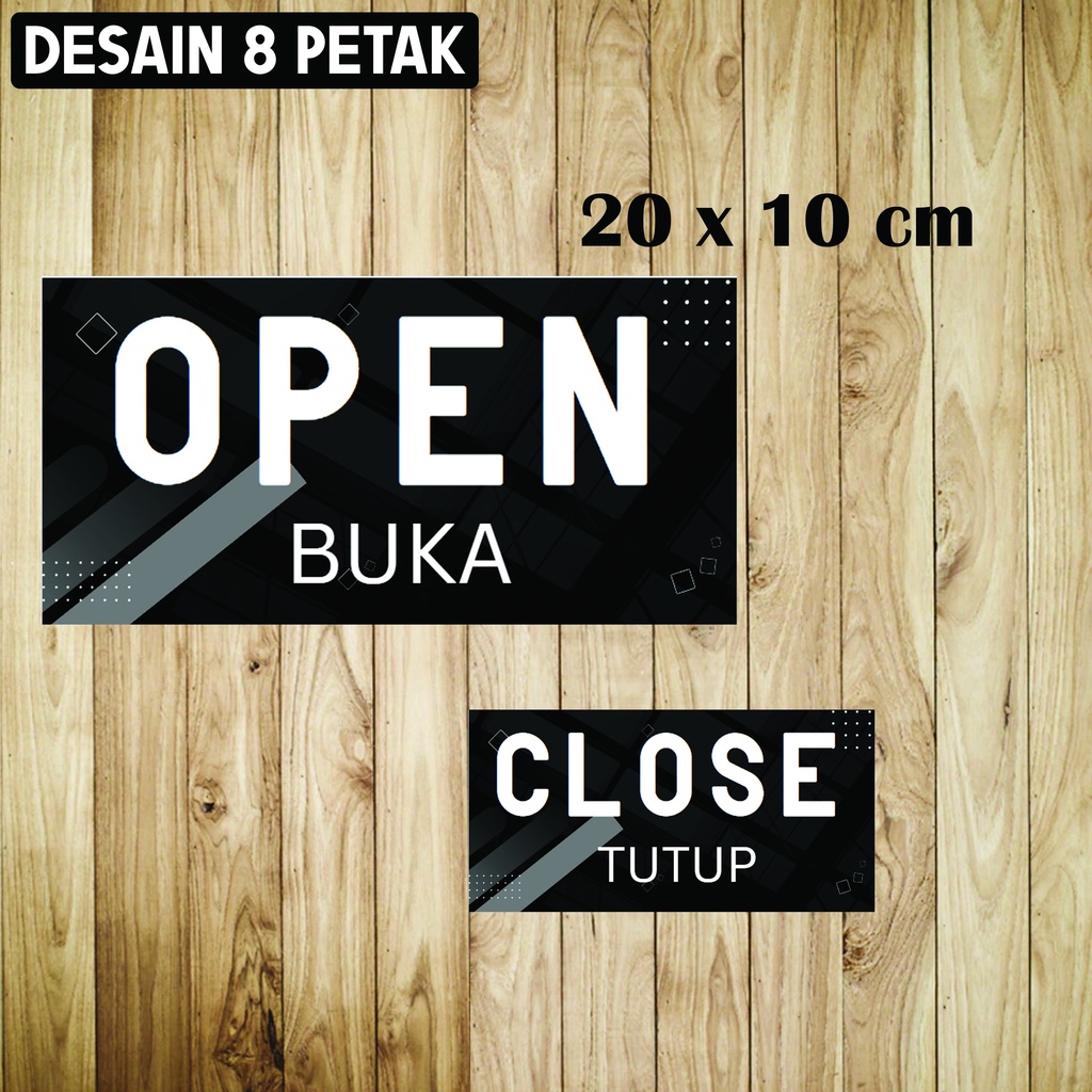 Jual papan tanda open close - wall signage open closed open close sign ...