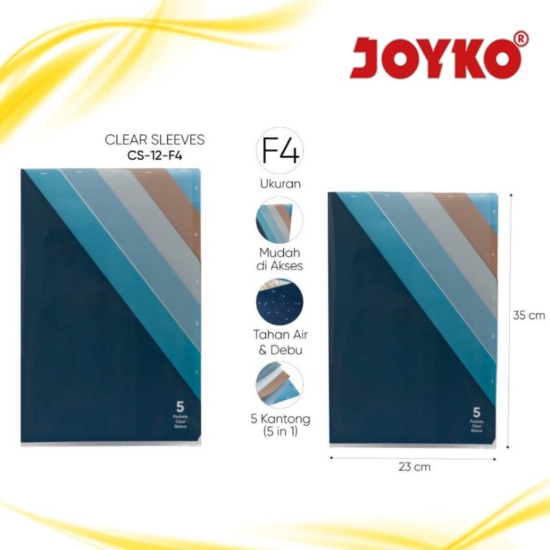 Jual CLEAR SLEEVES MAP L BENING MEREK JOYKO CS-12-F4 | Shopee Indonesia