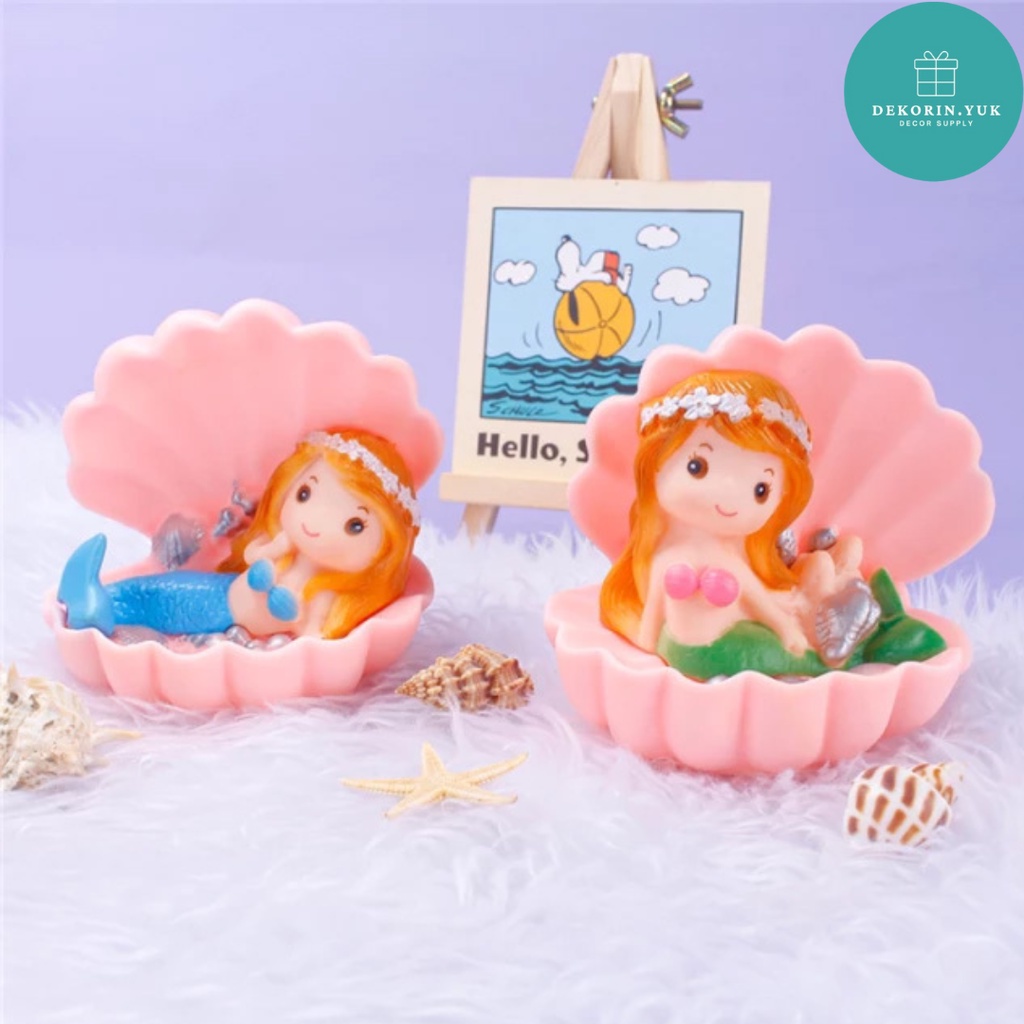 Jual TOPPER KUE FIGURE MERMAID DALAM KERANG CAKE TOPPER MERMAID KEK ...