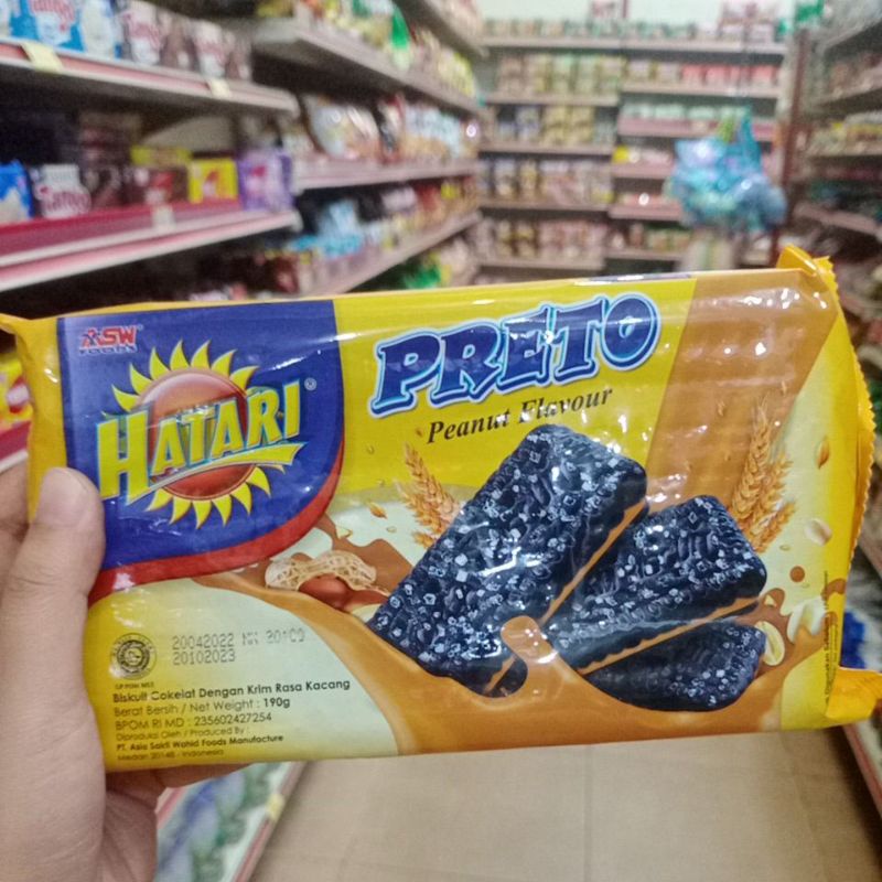 Jual roti Hatari preto peanut kacang // coklat // bonbon coklat ...