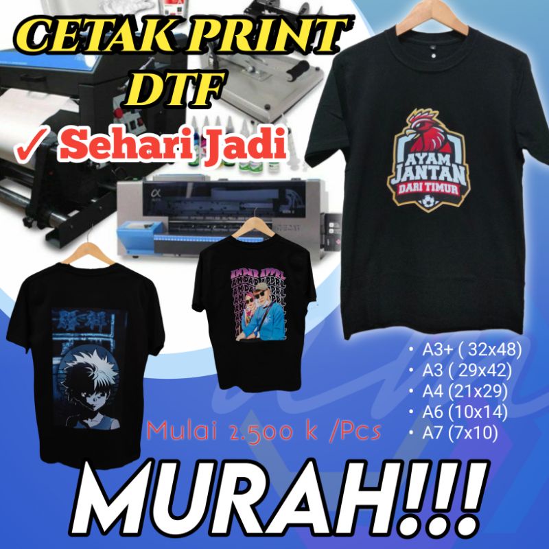 Jual SABLON PRINT DTF UKURAN A3 MURAH!! BEKASI | Shopee Indonesia