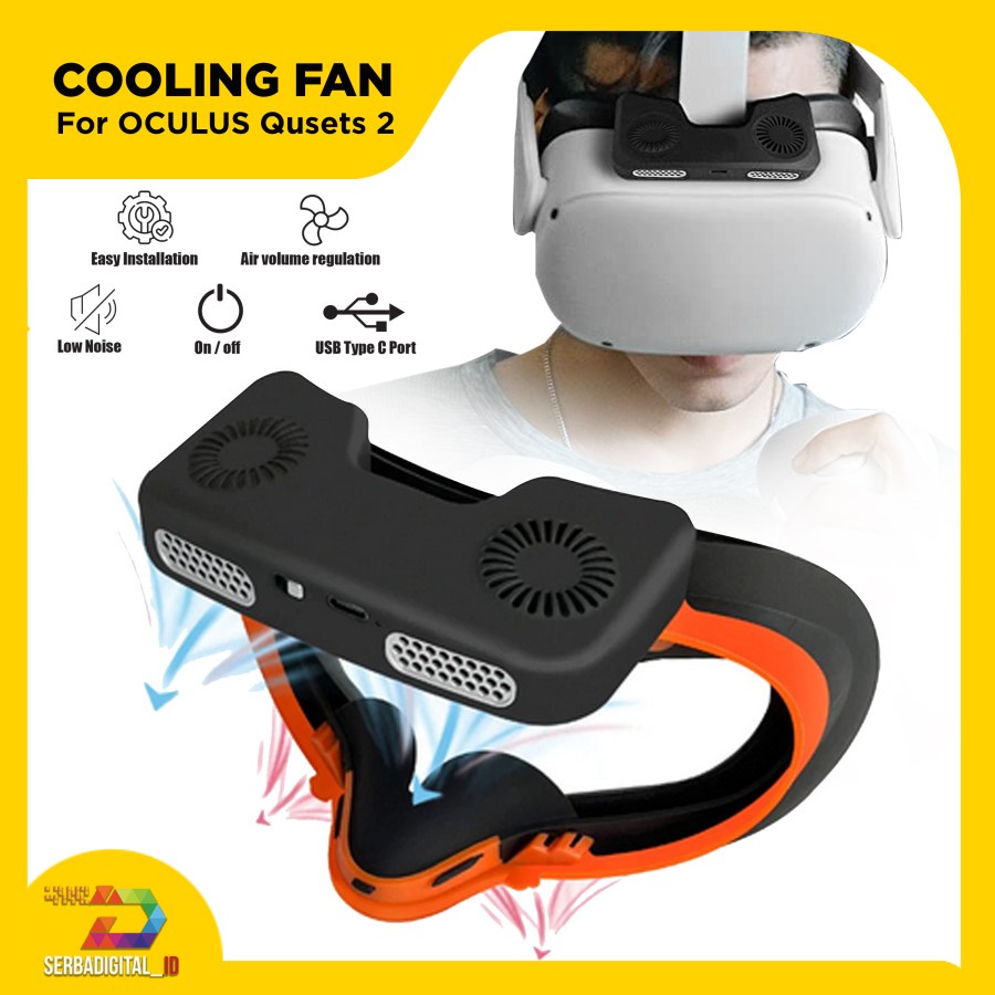 Jual Cooling Fan / Air Circulation Mask For Oculus Quset 2 Virtual ...