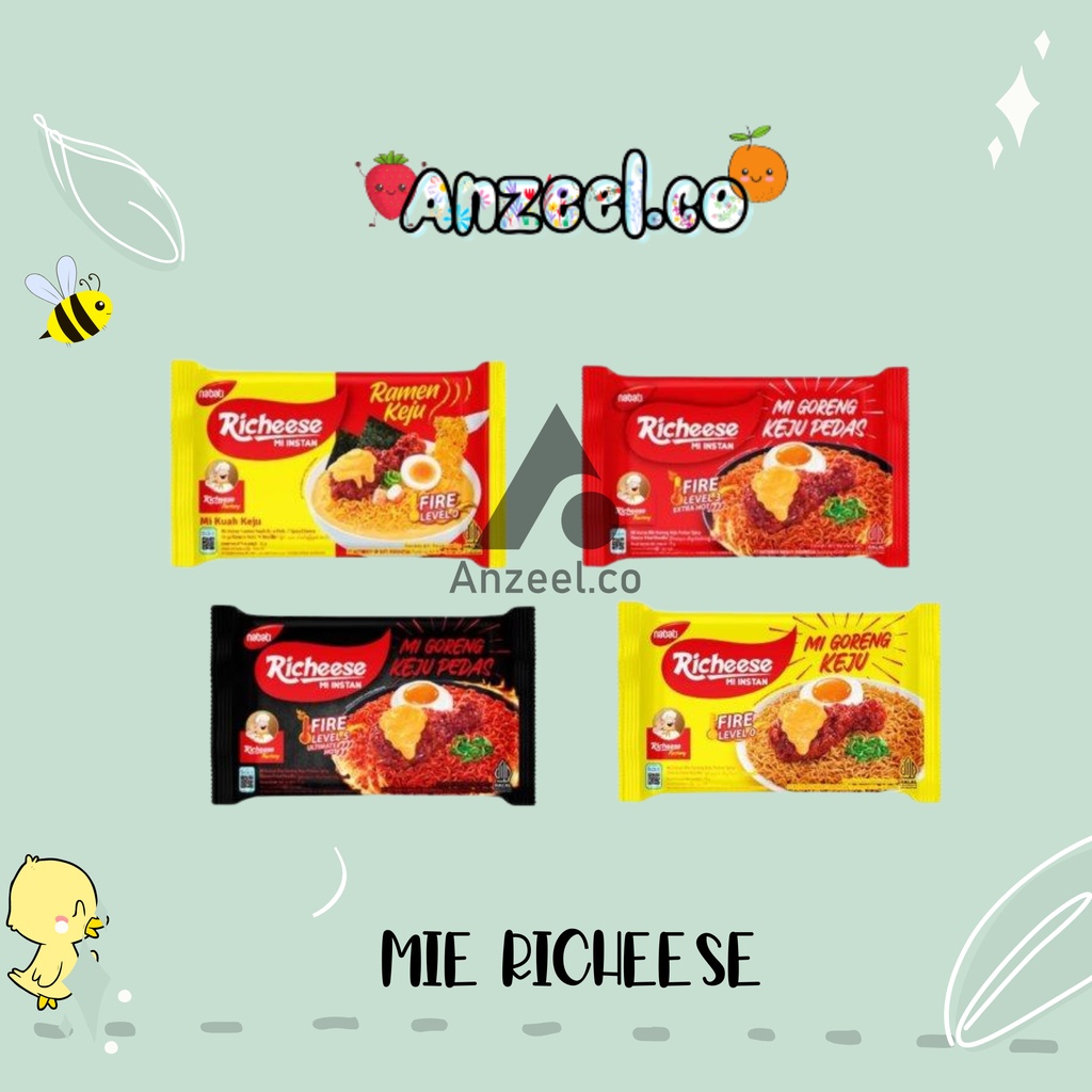 Jual MIE RICHEESE GORENG KUAH LEVEL 0 , LEVEL 3 /MIE GOREN VIRAL /MI ...