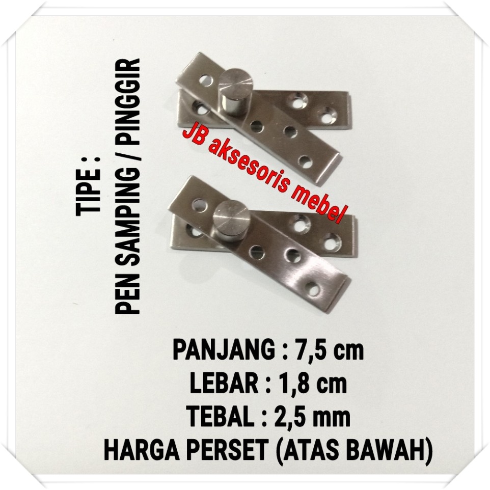 Jual ENGSEL PIVOT PUTAR JENDELA 7,5 cm (75 mm) STAINLES STEEL (PEN ...