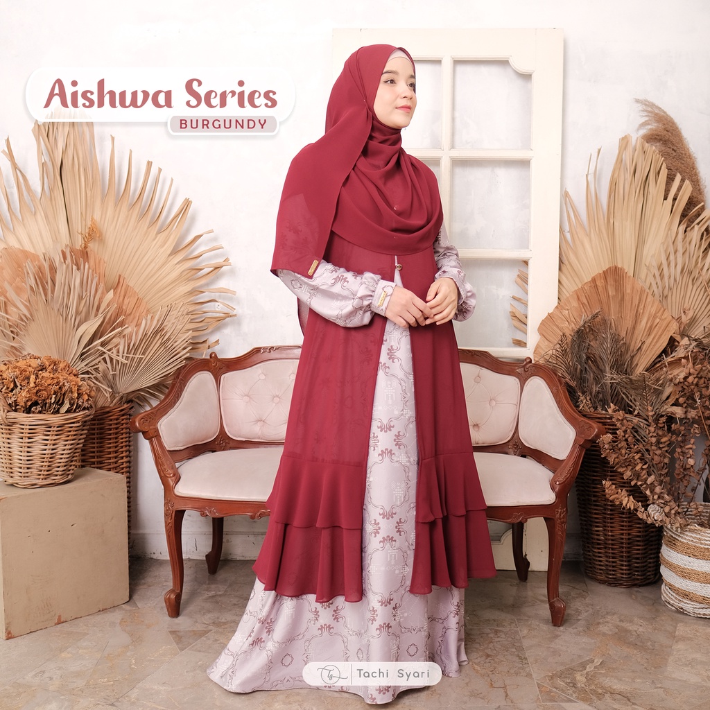 Jual Aishwa Series Gamis Set Pashmina ( Gamis dan Pashmina ) ByTachi ...