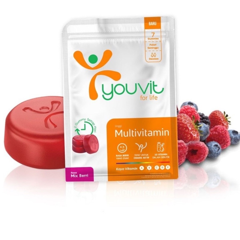 Jual Youvit Multivitamin Gummy For Adult - Multivitamin untuk Kesehatan ...