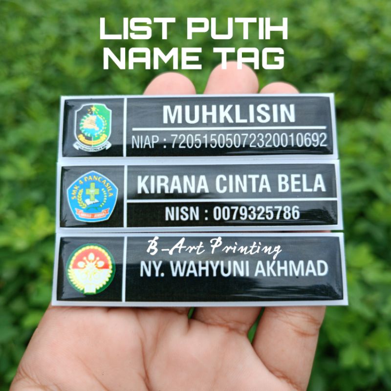 Jual NAME TAG Nama Dada Magnet Name Tag Magnet Papan Nama Magnet ...