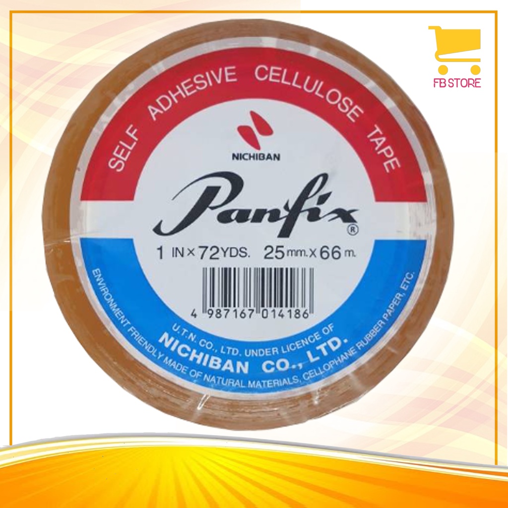 Jual Solasi Bening Panfix Nichiban 25Mmx66Mm Per Roll | Shopee Indonesia