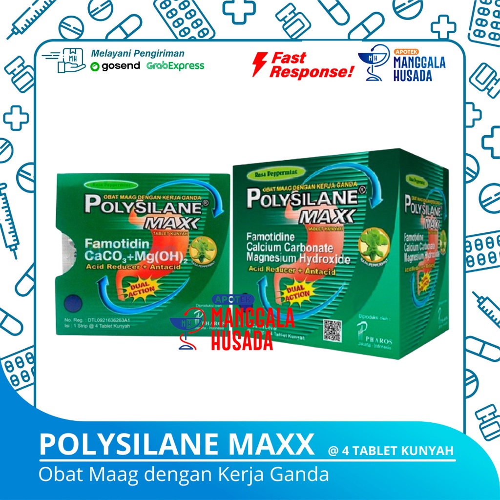 Jual POLYSILANE MAX PER STRIP @ 4 TABLET KUNYAH | Shopee Indonesia