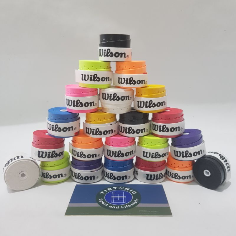 Jual Grip Tennis Wilson Overgrip Profile Pro Perforated Tenis Satuan ...