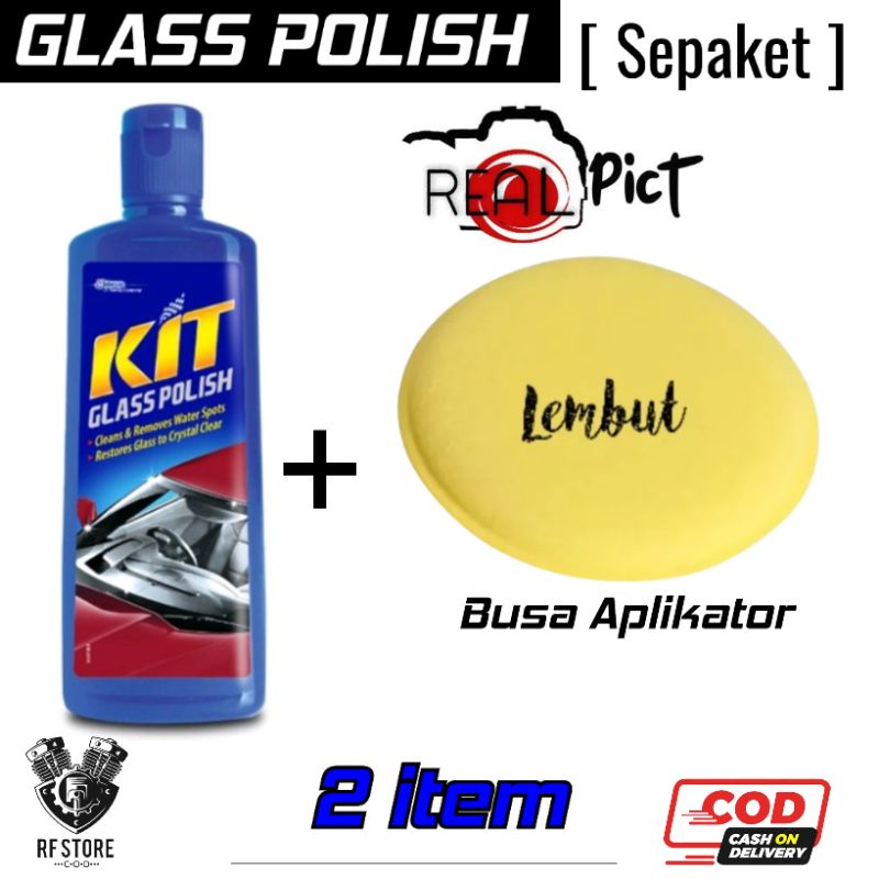 Jual Kit glass Polish compound 170 ml + Busa aplikator atau Busa poles ...