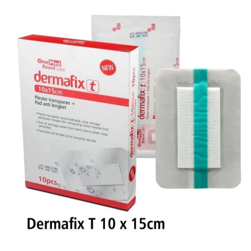 Jual Dermafix Plester luka Transparan 10x8 cm isi 10 pcs harga per pcs ...