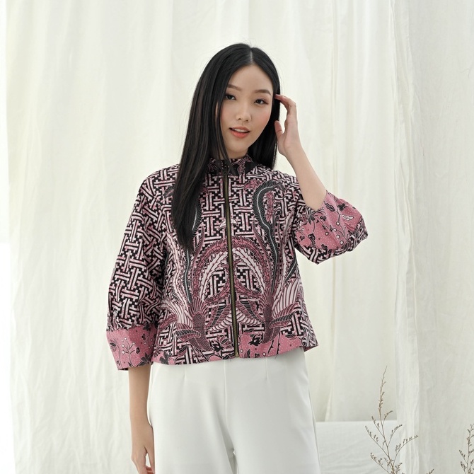 Jual Outer Batik 135 STM /Jaket Batik Wanita Modern/ Luaran Batik ...