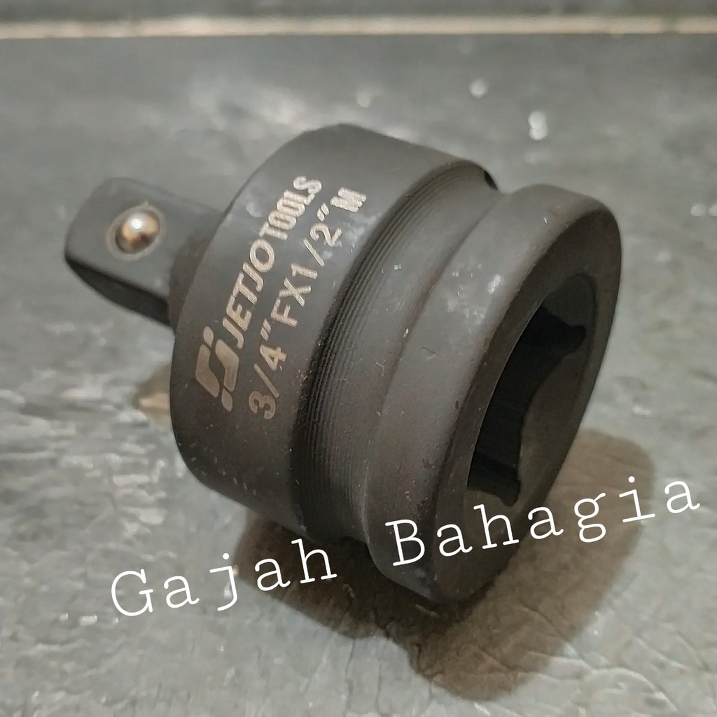 Jual Adaptor impact 3/4 F x 1/2 M Socket adapter Sambungan sok 3/4 to 1 ...