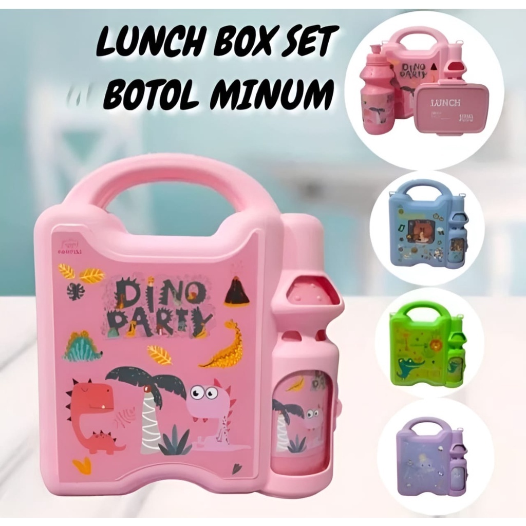 Jual LUNCH BOX KARAKTER TEMPAT BEKAL MAKAN DAN BOTOL MINUM FREE PACKING BUBBLE FBL | Shopee ...