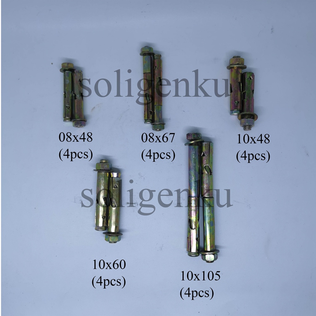 Jual BAUT DYNABOLT UKURAN DI VARIAN / BAUT TEMBOK / DINABOLT MURAH ...