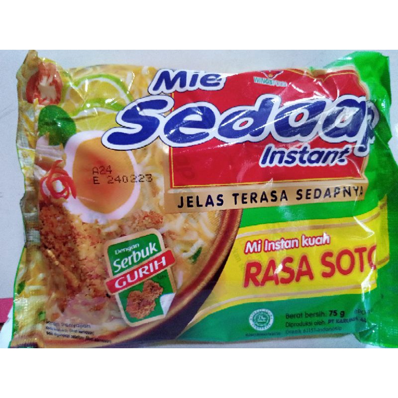 Jual Mie sedap kuah rasa soto 75g x 5 | Shopee Indonesia