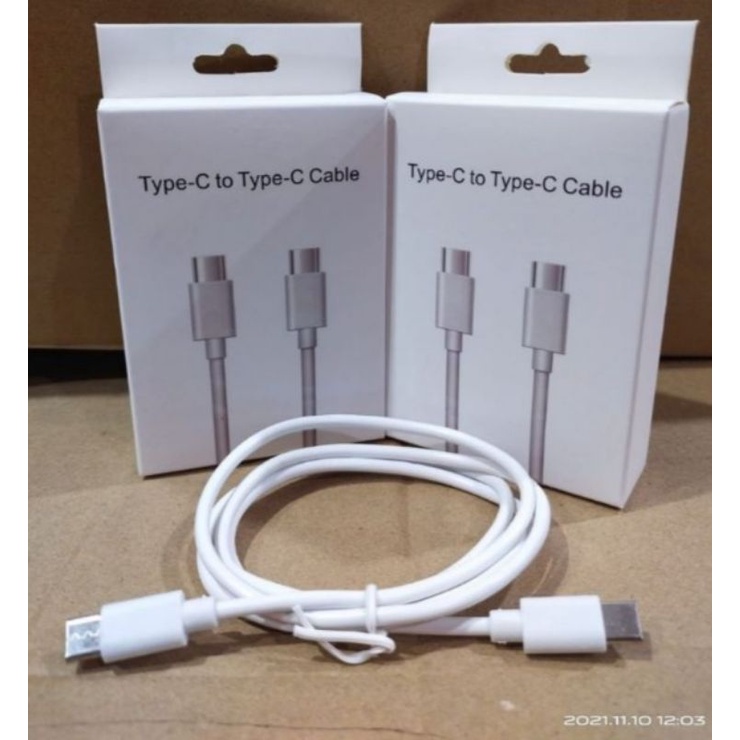 Jual KABEL DATA TYPE C TO TYPE C CABLE | Shopee Indonesia