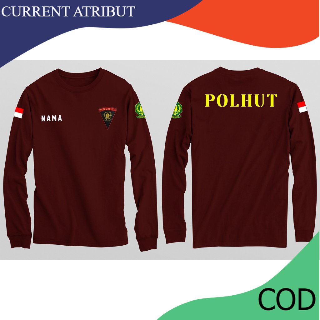 Jual KAOS POLHUT / BAJU POLISI HUTAN / T-SHIRT POLHUT LENGAN PANJANG ...