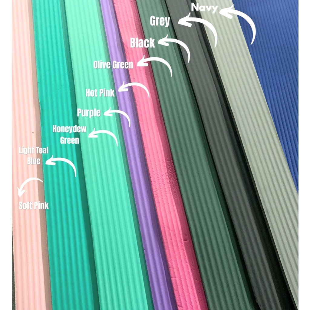 Jual [GS] EXTRA TEBEL UPGRADED 8mm x63 x 173cm Premium Matras Yoga Mat ...