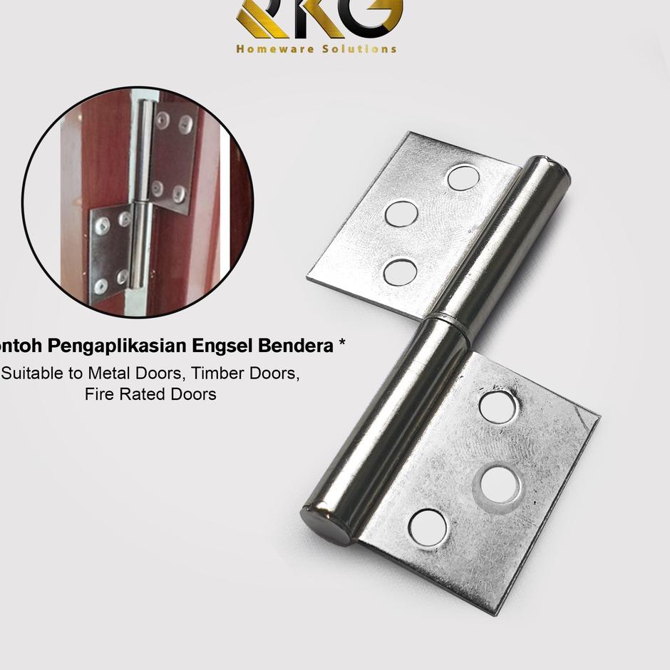 Jual PALING LARIS RKG Engsel Pintu Bendera Stainless 3 Inci / Engsel ...
