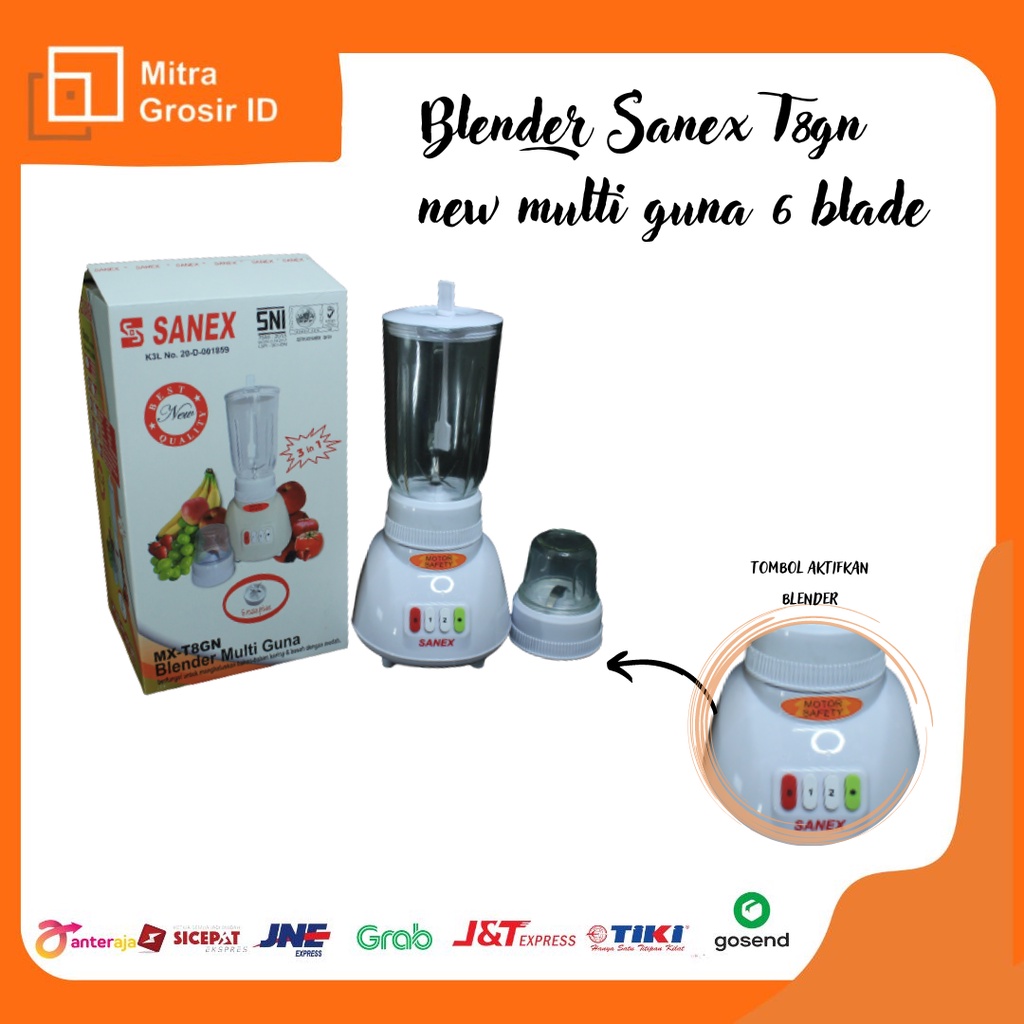 Jual Blender SANEX T8GN New Multi Guna 6 Blade | Shopee Indonesia
