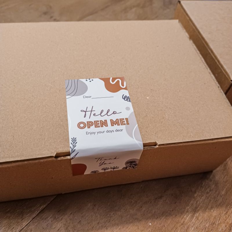 Jual STICKER LABEL BOX | STICKER DEKORASI BOX HAMPERS | STICKER SEGEL ...