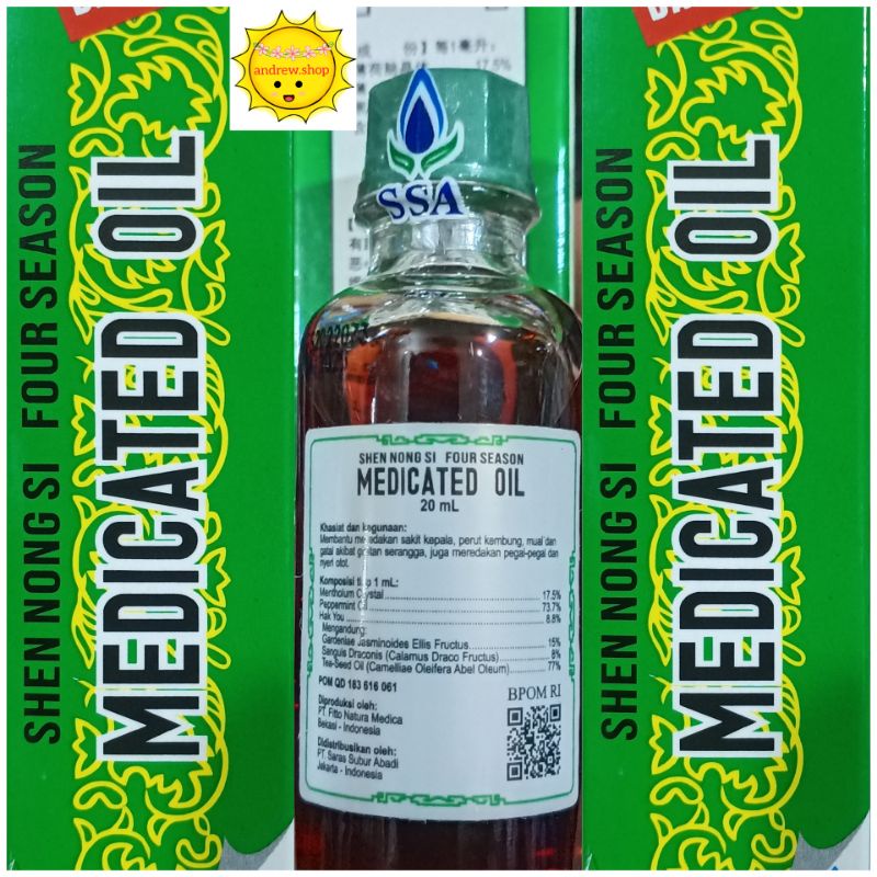 Jual Four Seasons Medicated Oil 20ml | Shopee Indonesia
