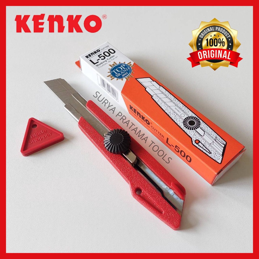Jual Cutter Besar Kenko L500 / Pisau Cutter Besar Kenko L-500 | Shopee ...