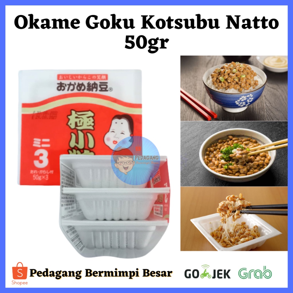 Jual Okame Goku Kotsubu Natto 50gr / Okame Natto Goku Kotsubu Mini 3 ...
