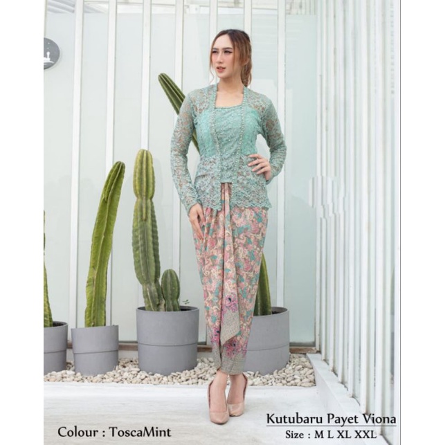 Jual KEBAYA KUTUBARU PAYET / KEBAYA KUTUBARU CANTIK / KUTUBARU BROKAT / SERAGAMAN KUTUBARU / SET ...
