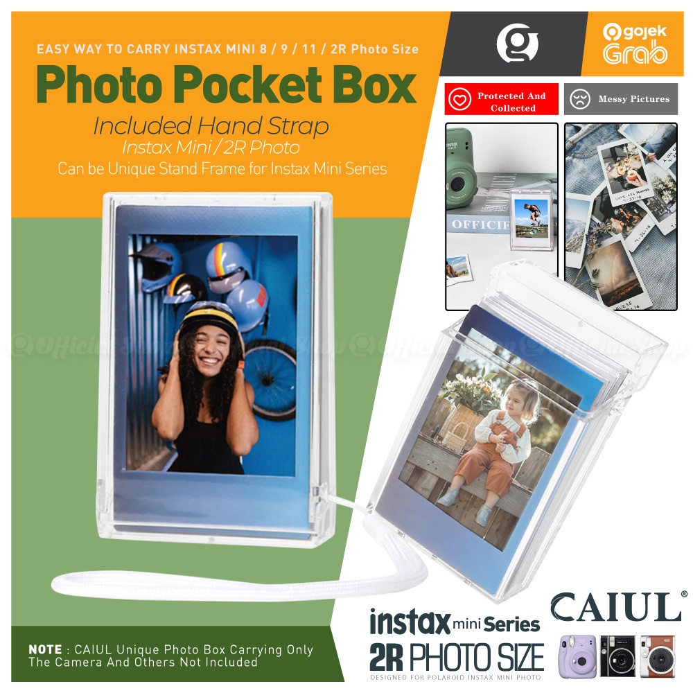 Jual Photo Frame Box Clear Acrylic Album Stand Tempat 10 Foto di Meja ...