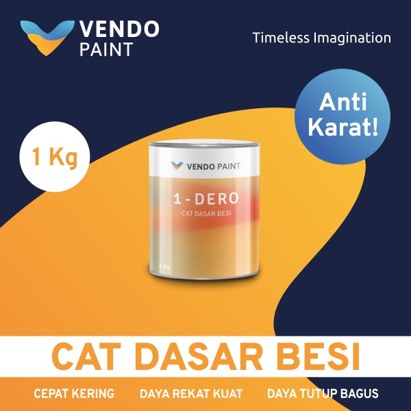 Jual Vendopaint Cat Dasar Besi /Cat Meni Besi 1-DERO 1 kg - Ekonomis ...