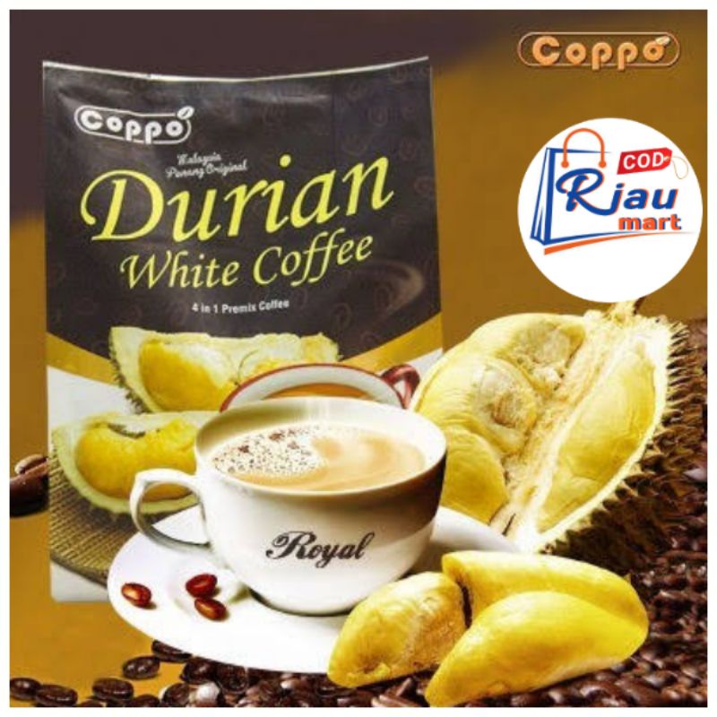 Jual kopi durian coppo white coffee 4 in 1 456g | Shopee Indonesia