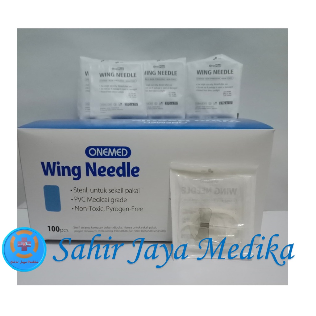 Jual Wing Needle Set OneMed 23G 25G 27G Wing Needle Onemed 23G 25G 27G ...