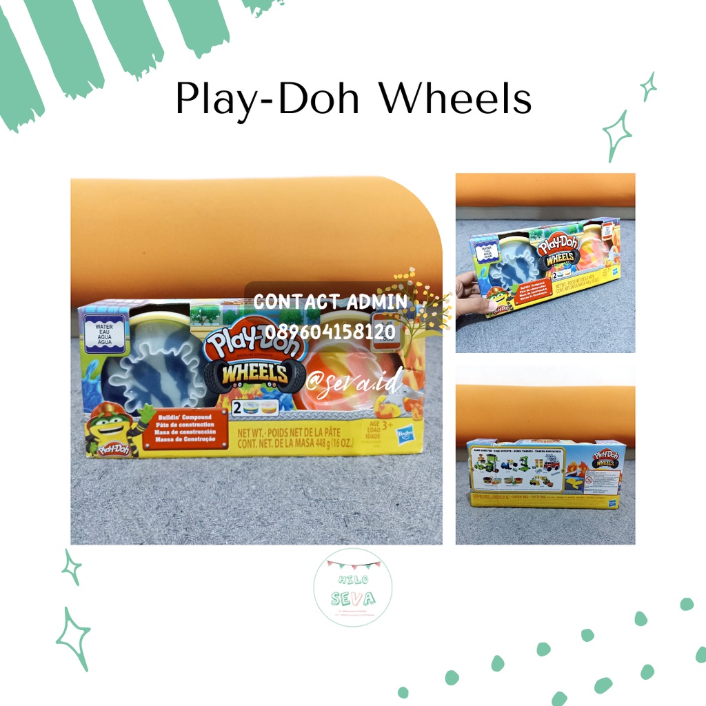 Jual PLAY-DOH WHEELS FIRE N WATER BUILDING COMPOUND PACK MAINAN ...